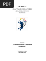Contoh Proposal Turnamen Bola Volly Lengkap | PDF | Olahraga & Rekreasi