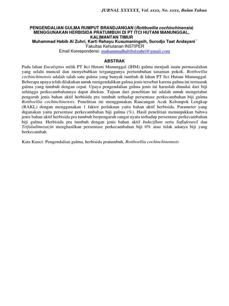 Pengendalian Gulma di PT IHM | PDF | Kesehatan Holistik