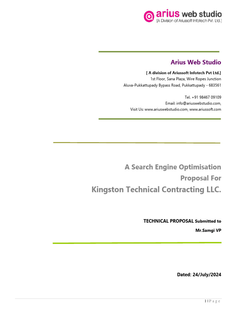 SEO - Proposal - 24072024 Ver1 | PDF | Search Engine Optimization | World Wide Web