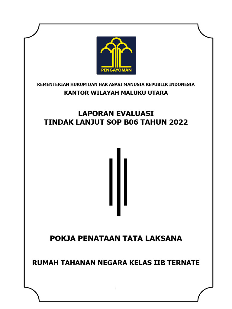 Dokumen Laporan Hasil Reviu Atas Standar Pelayanan b06 | PDF | Pengelolaan Keuangan & Uang | Hukum