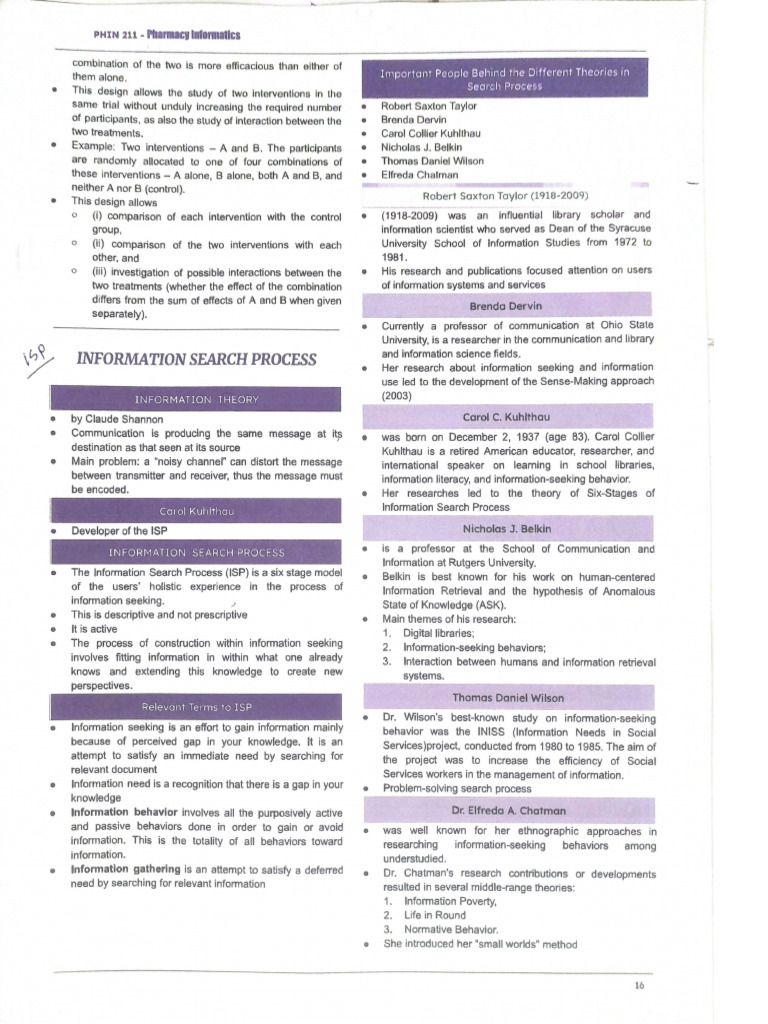Pharm Informatics FINALS Coverage | PDF