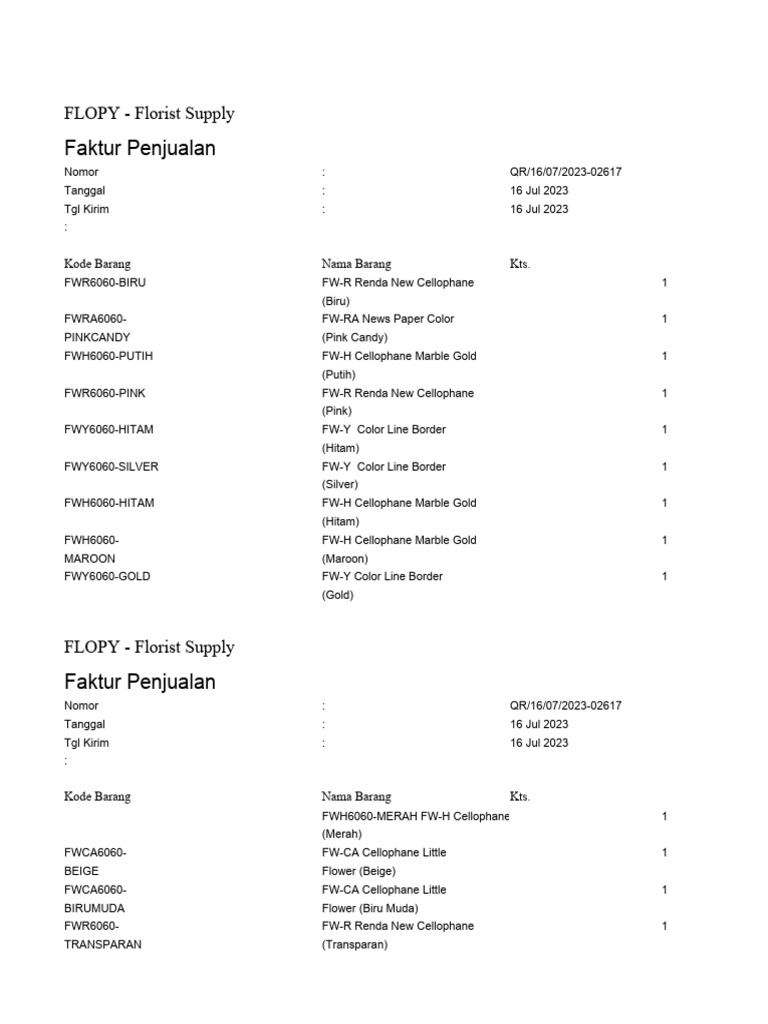 Faktur 1 Flopy 230804143942 | PDF | Plant Morphology | Botany