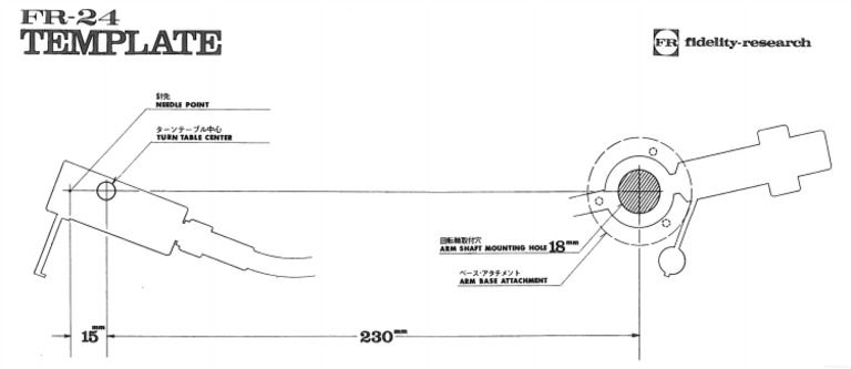 Ve Fidelity Research FR 24 Mounting Template Nts | PDF