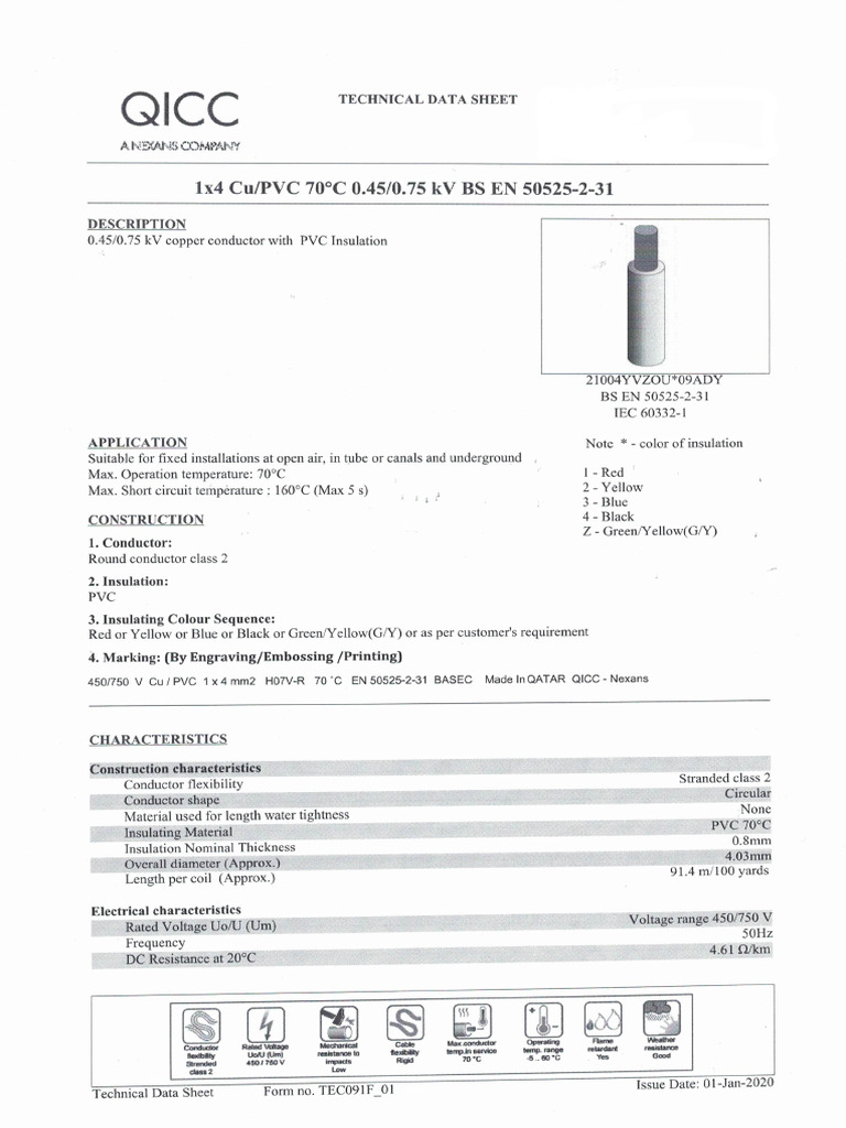 Nexan Cable TDS | PDF