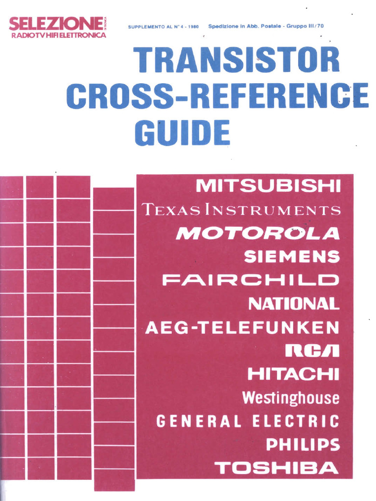 Databook Transistor Cross Reference Srtv 1980 Pdf