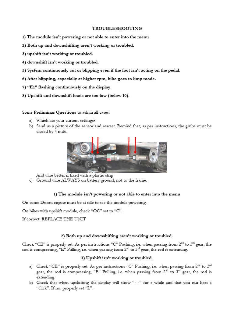 TROUBLESHOOTING Customer | PDF | Throttle | Manual Transmission