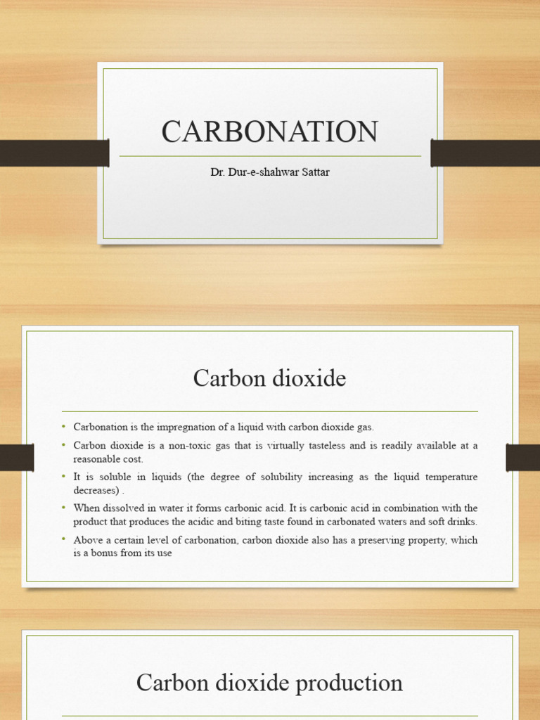 Beverage Technology 3rd Topic | PDF | Carbon Dioxide | Carbonated Water