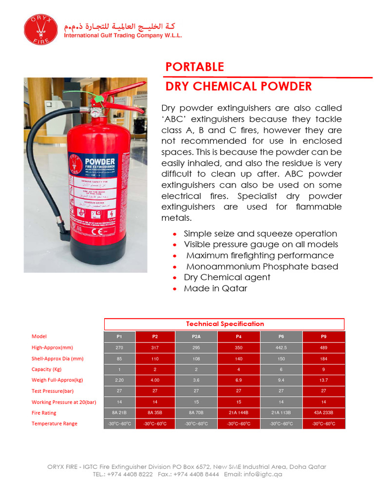 DCP Datasheet-1-2 | PDF | Safety | Fire Suppression