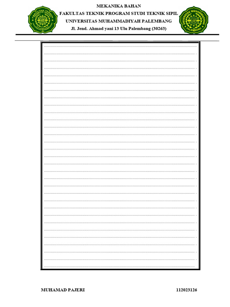 Format Laporan MEKANIKA BAHAN PAJERI | PDF