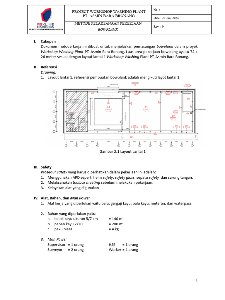 Metode Pemasangan Bowplank Proyek | PDF