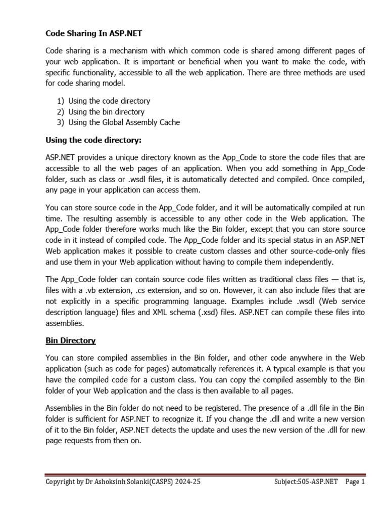 Code Sharing Model in AVS | PDF | World Wide Web | Internet & Web