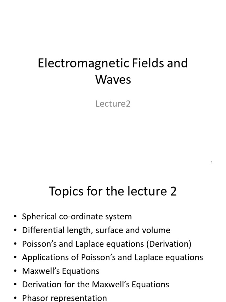 Electromagnetic Fields and Waves | PDF | Coordinate System | Capacitance