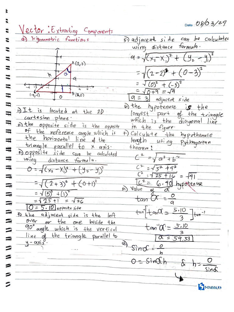 Vector Extracting Components Pdf