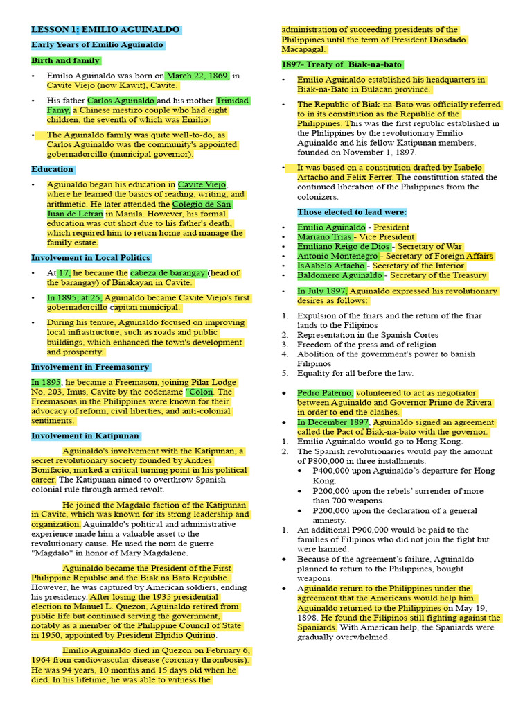 Final HISTO COVERAGE | PDF | Philippines | Spanish East Indies