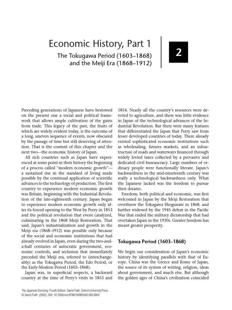 Flath. Chapter 2_The Tokugawa Period (1603-1868) and the Meiji Era ...