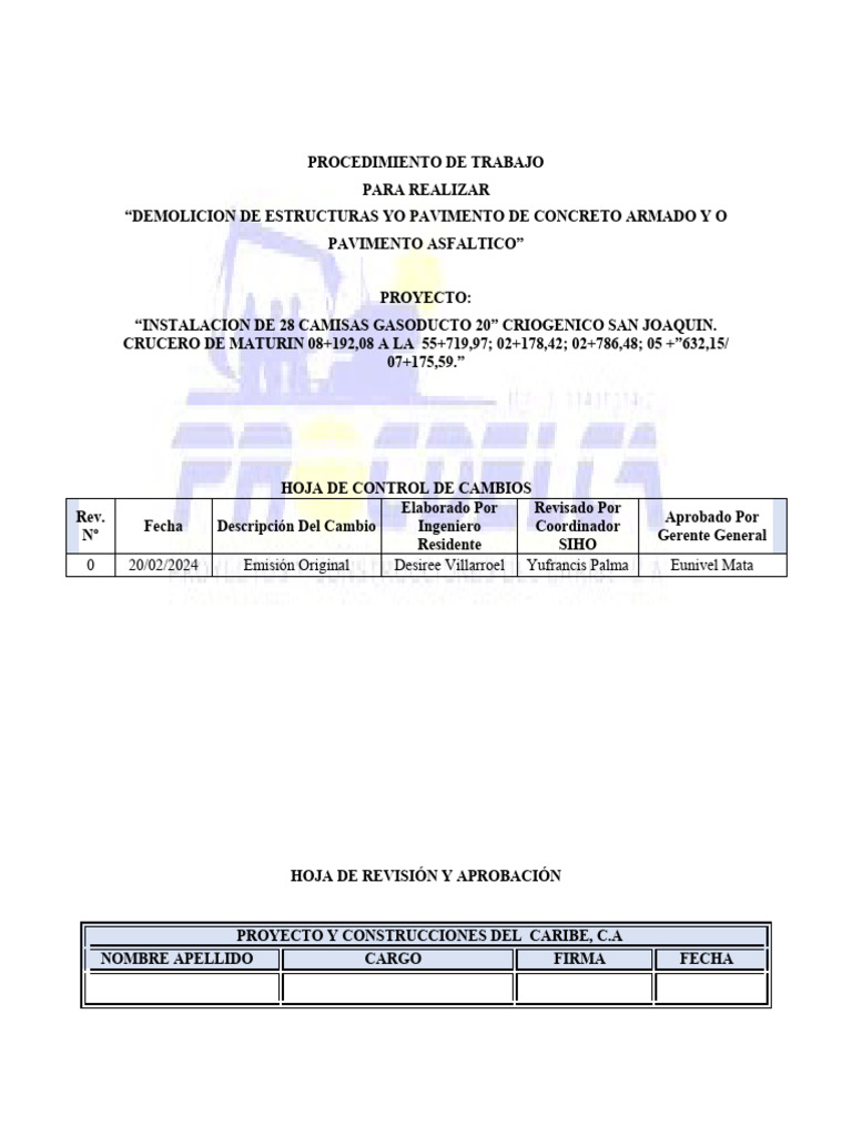 04.-Pts-Procd-04 Dem de Estru y o Pavim de Conc Arma y o Pav Asfa | PDF ...