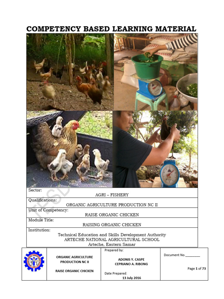 CBLM Raise Organic Chicken | PDF | Chicken | Meat