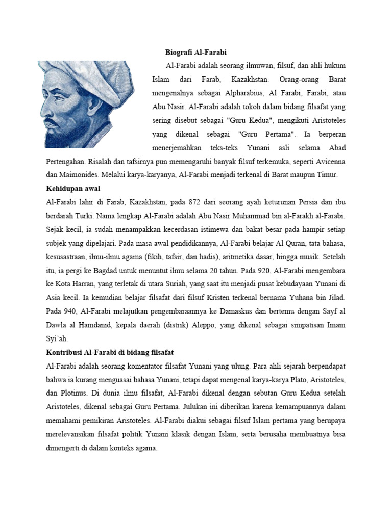 Biografi Al Farabi | PDF