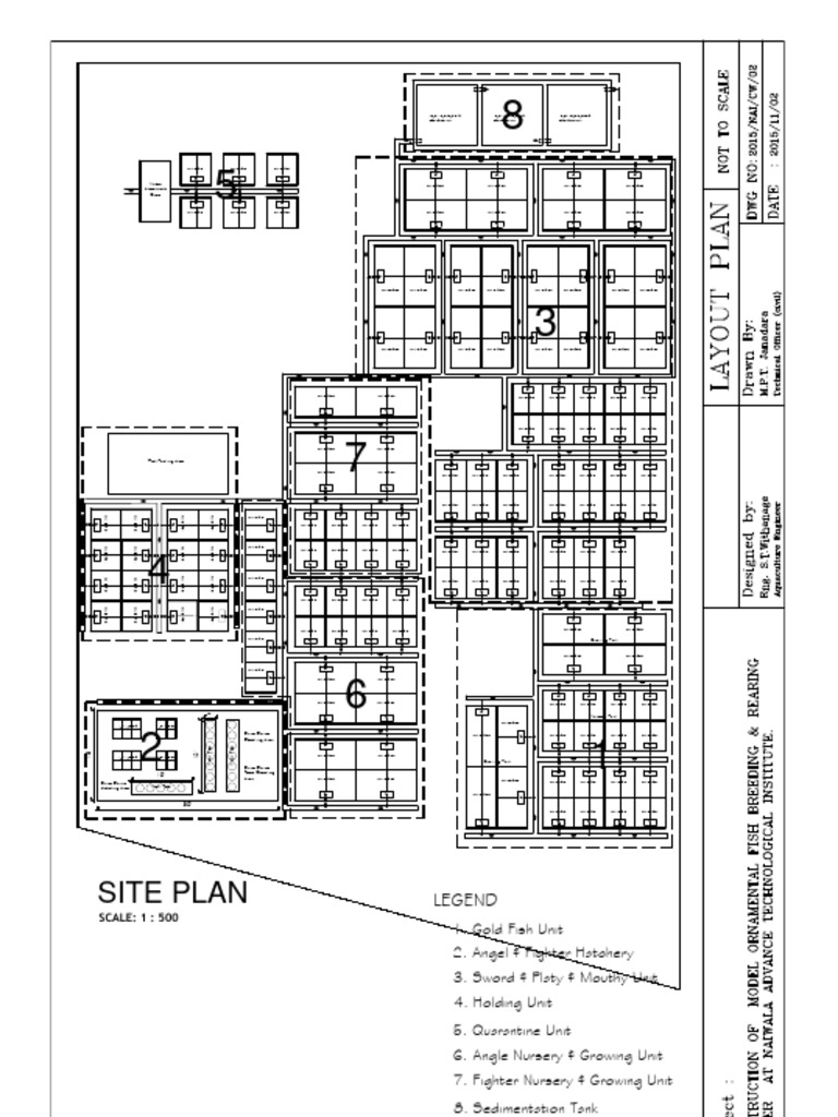 Site Plan: Legend | PDF | Fish And Humans | Fish