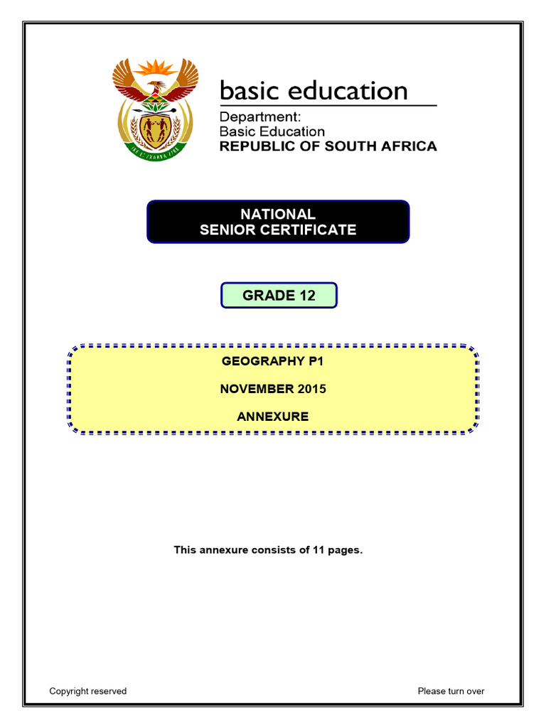 National Senior Certificate: Grade 12 | PDF | River | Agriculture