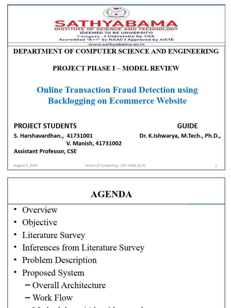 Online Transaction Fraud Detection Using Backlogging On Ecommerce ...
