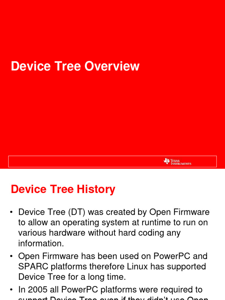 Device Tree Overview | PDF | Booting | Device Driver