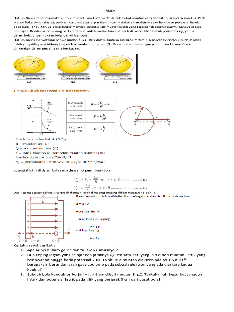 Analisis Potensial Listrik Bola Konduktor | PDF | Metode & Bahan Ajar ...