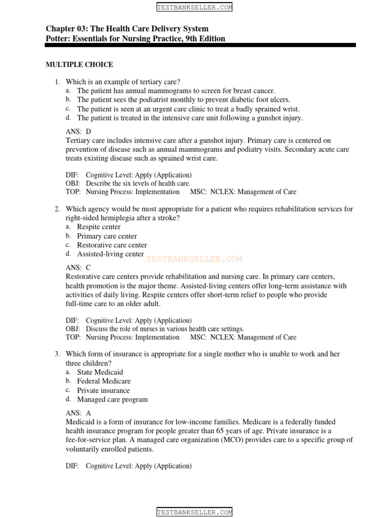 Nursing Fundamentals Practice | PDF | Nursing | Hospital