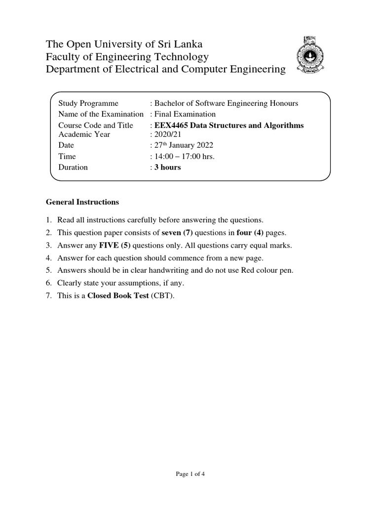 EEX4465 2020 21 - Final | PDF | Computer Programming | Algorithms And ...