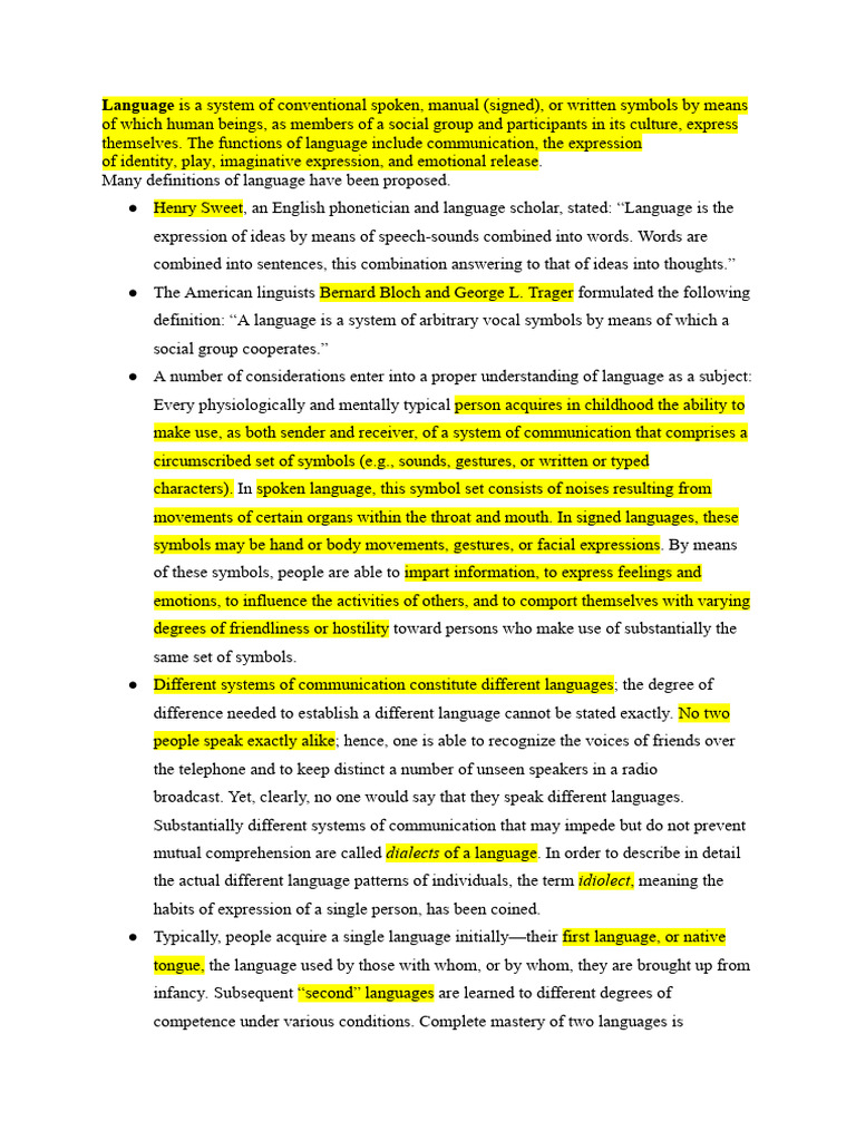 Module 1 | PDF | Linguistics | Grammatical Gender