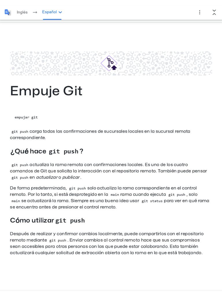 Guías Git - Git Push GitHub | PDF | Software libre | Familias de sistemas operativos