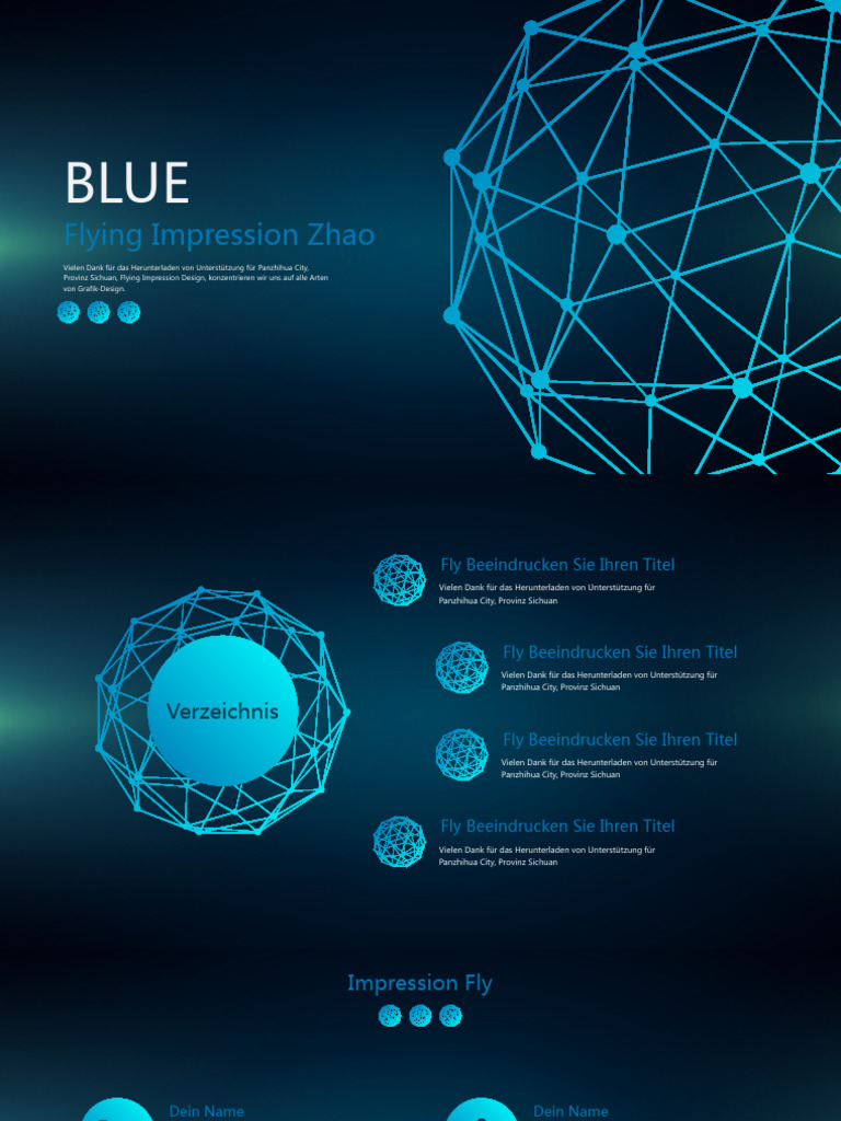 Dark Blue Business Report | PDF