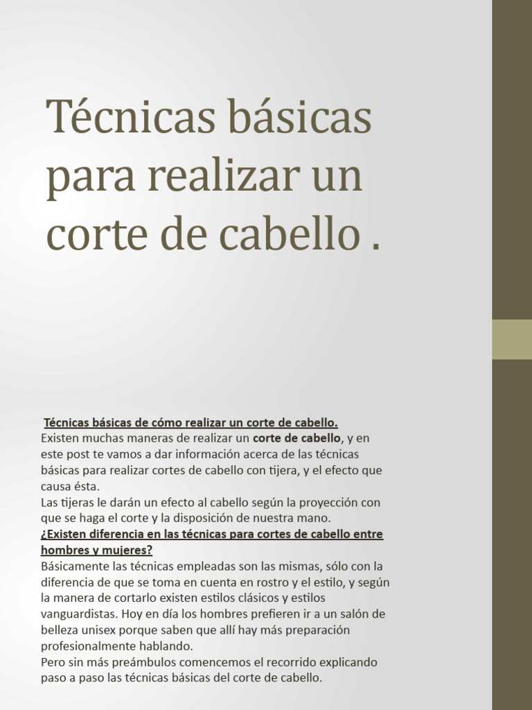 2do Nivel Corte | PDF | Pelo