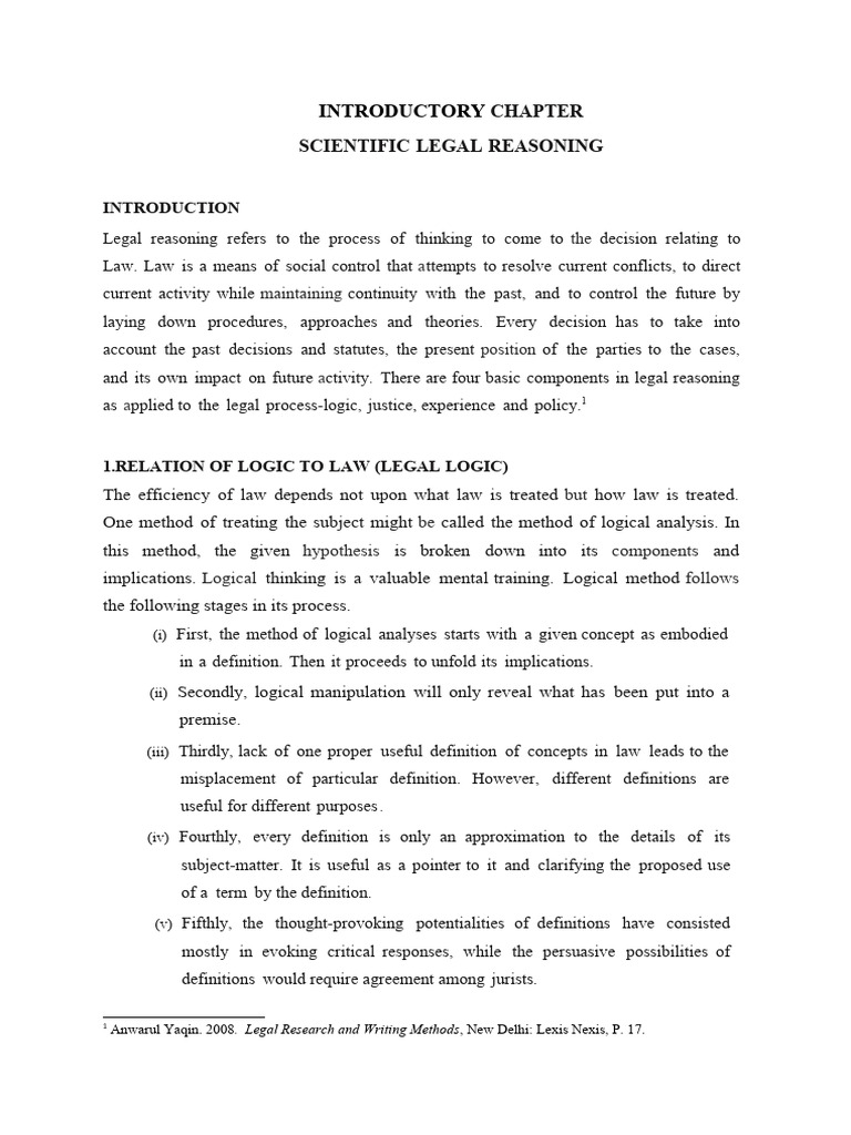 Legal Method Book | PDF | Inductive Reasoning | Deductive Reasoning