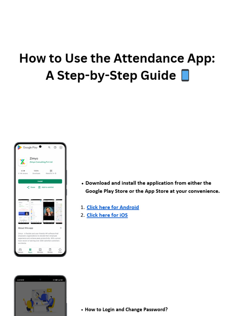 Attendance App User Guide | PDF | Mobile App | Login