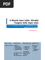 Aarambh Batch Time Table Overview | PDF | Part Of Speech | Human Communication