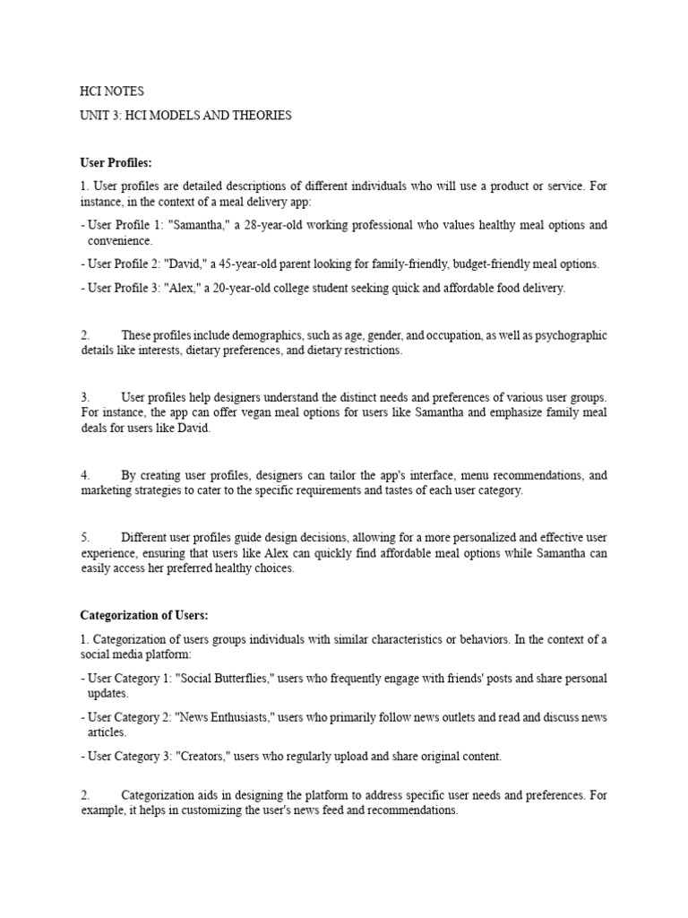 HCI notes new | PDF | Model–View–Controller | Usability