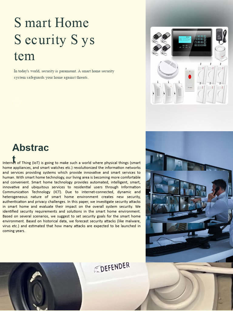 Smart Home Security System (Autosaved) | PDF | Computer Security | Security