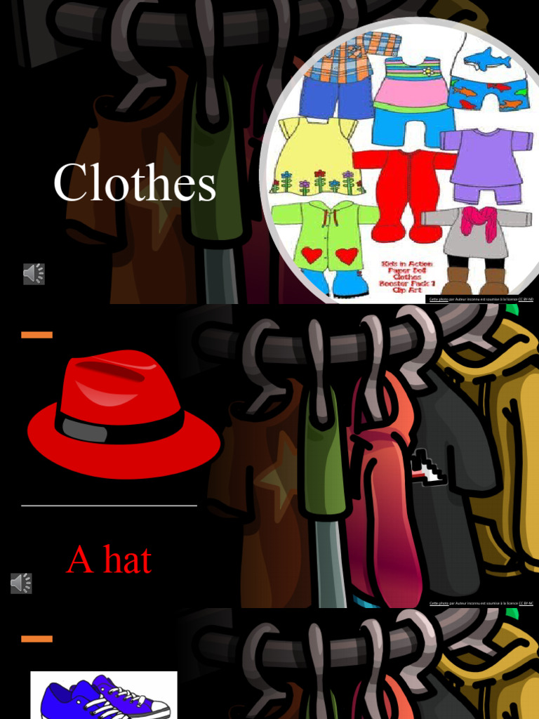 Clothes Vocabulary Pronunciation Exercises | PDF