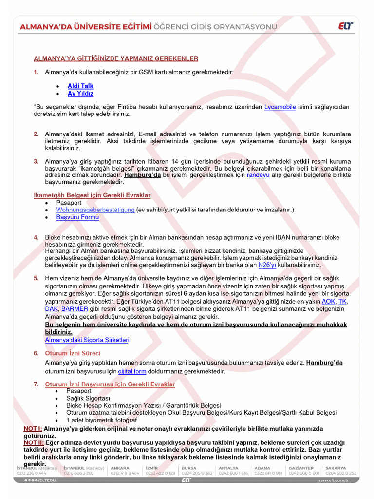 Gidiş Oryantasyonu - Hamburg-6b6f | PDF