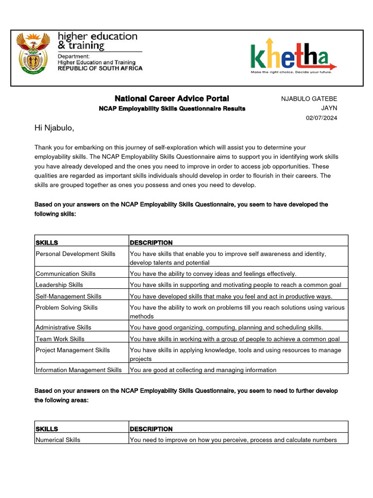 Questionnaire Results (2) | PDF | Social Psychology | Cognition