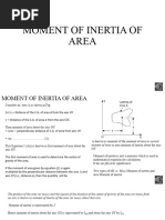 Moment of Inertia for Composite Shapes | PDF | Area | Rotation
