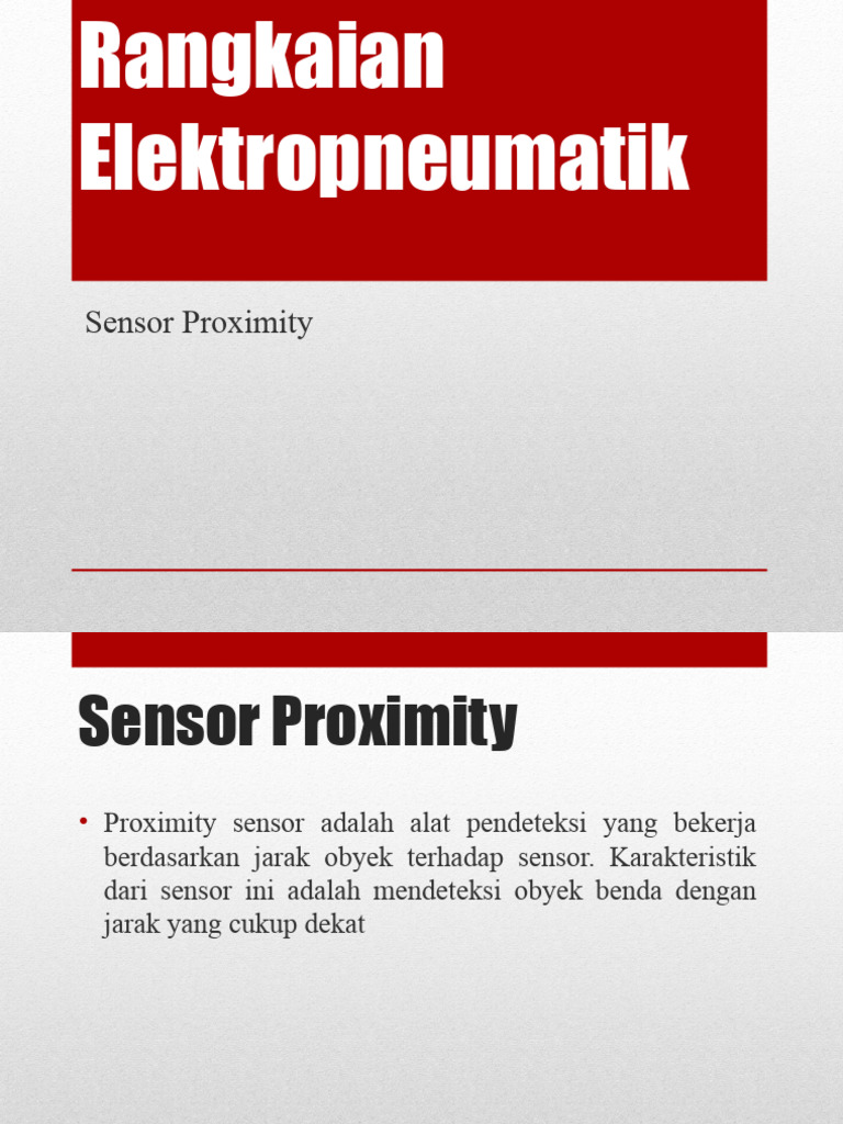 Rangkaian Elektropneumatik Proximity | PDF