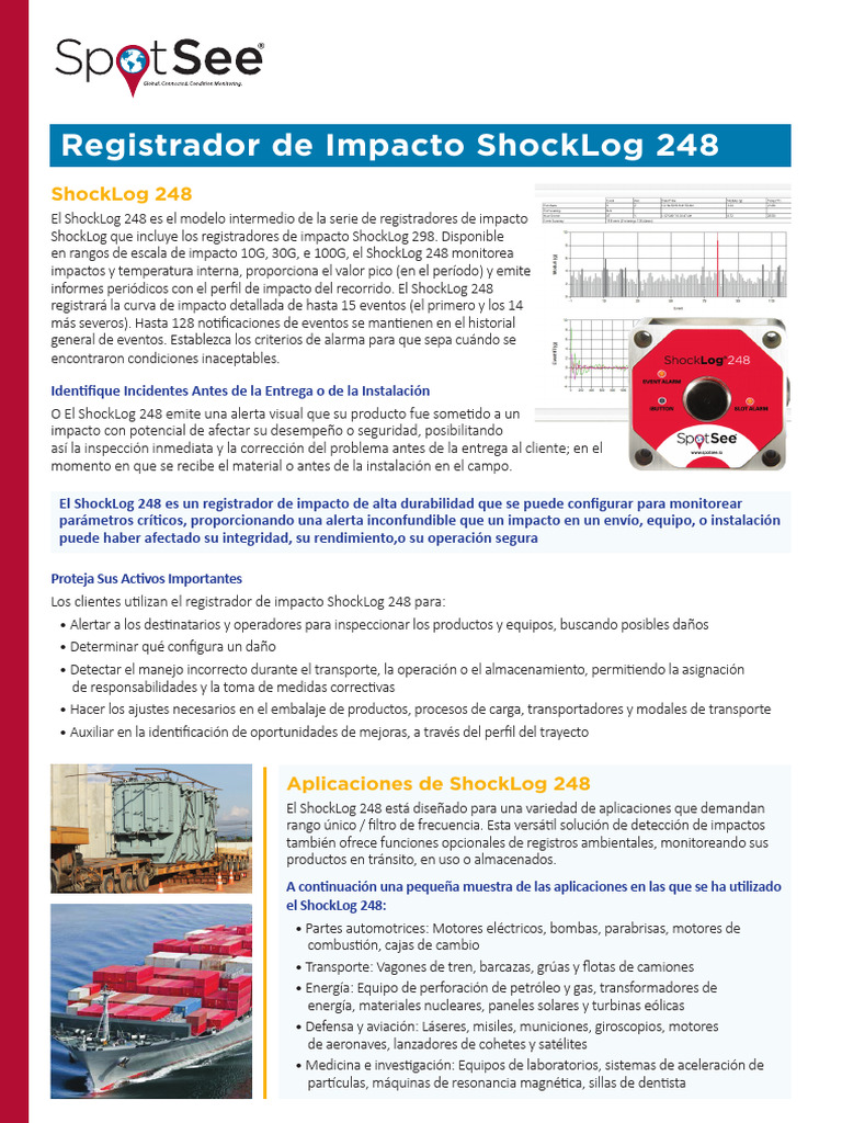ShockLog 248 - A4 Spanish 7july19 HR | PDF | Motores | USB