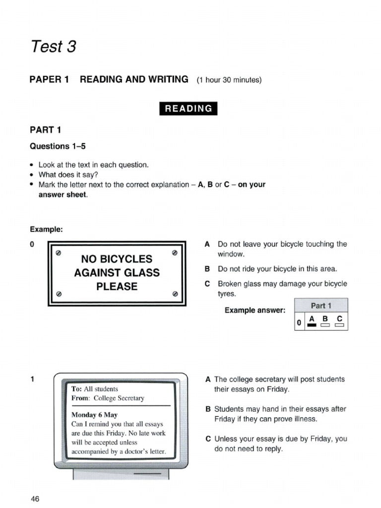 Cambridge Preliminary English Test 2-47-65 | PDF