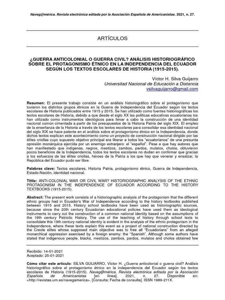 Loremart,+art 1+-+Silva+Guijarro,+Víctor+H. | PDF | Ecuador | Nación