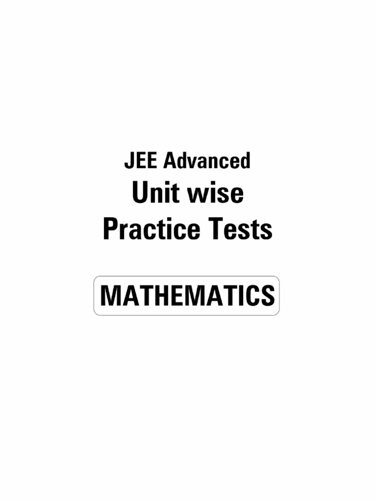 Unit-Wise JEE Advanced Mathematics - Career Point Kota | PDF | Foreign ...