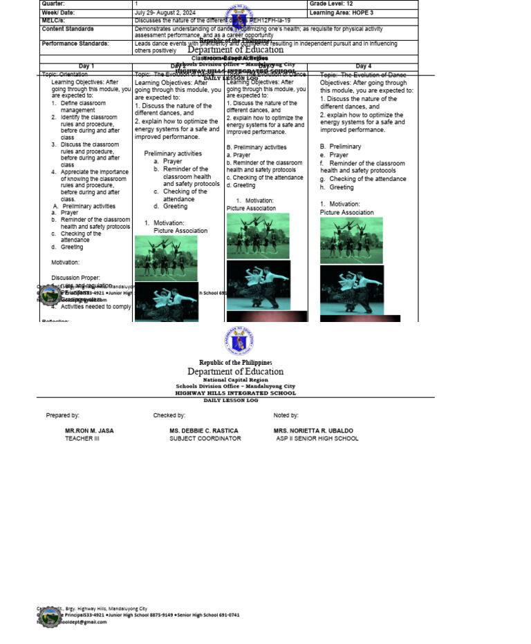 Hope 3 LP July 29 | PDF | Learning | Cognition
