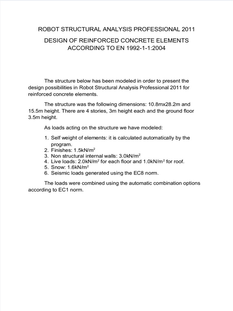 Robot Structural Analysis - DESIGN OF REINFORCED CONCRETE ELEMENTS ...