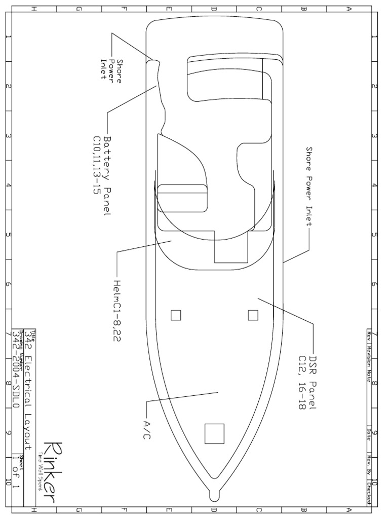Rinker 342 Blueprints | PDF